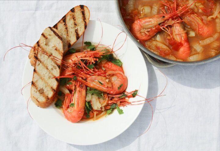 Wild West Coast Prawns In Tomato Fennel Broth And How to Grill Them ...