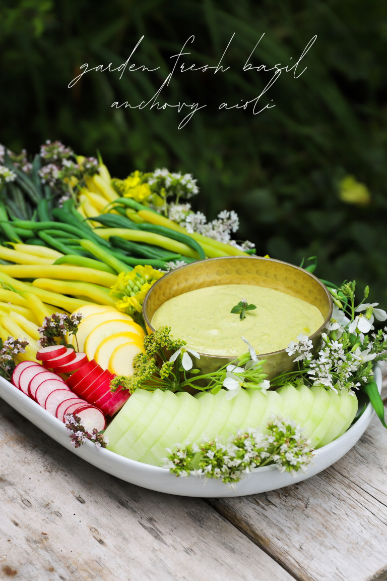 Easy Homemade Basil Aioli With Lemon And Garlic - West Coast Kitchen Garden