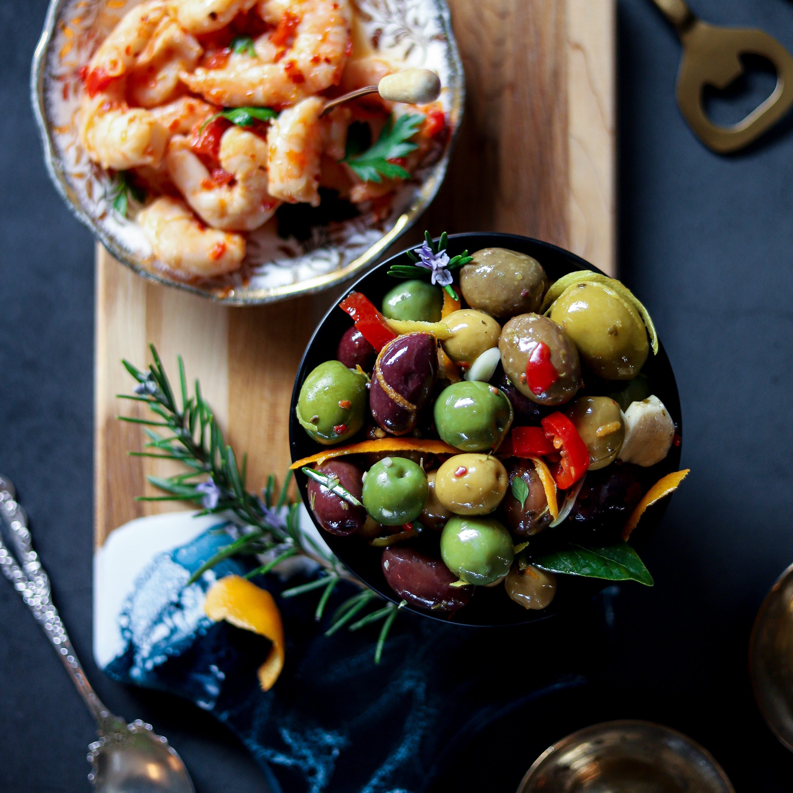 Warm Marinated Olives by Sabrina Currie of West Coast Kitchen Garden