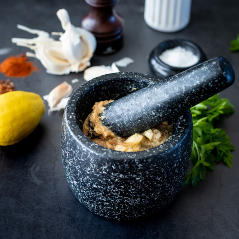 Mutabal Dip, a traditional Syrian and Lebanese recipe.