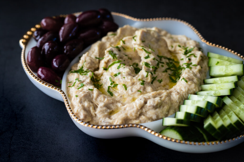 Mutabal Dip, a traditional Syrian and Lebanese recipe.