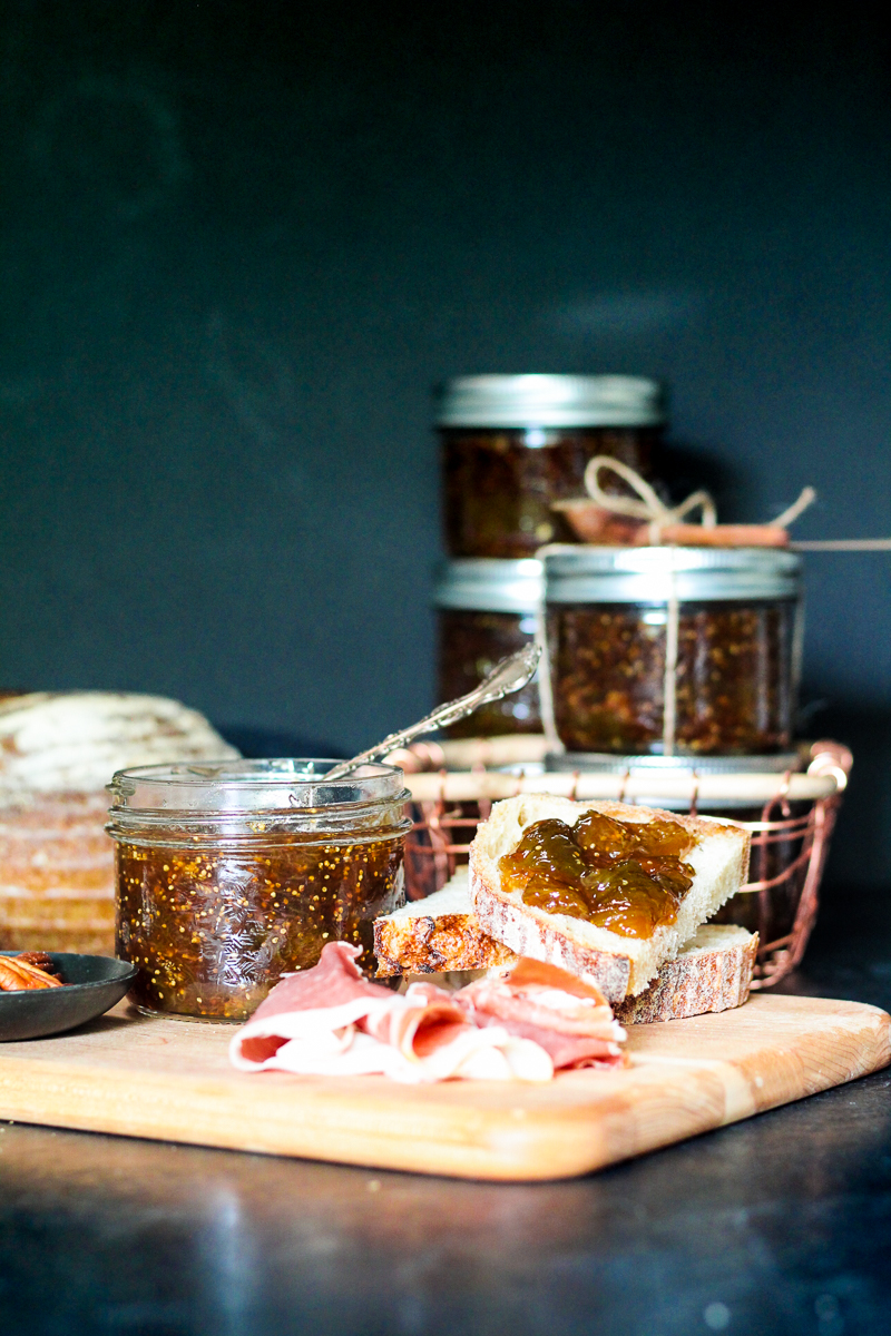 Fig balsamic jam-a sweet and savory spread made from fresh figs
