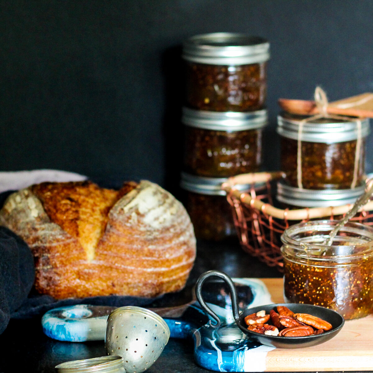 Fig balsamic jam-a sweet and savory spread made from fresh figs