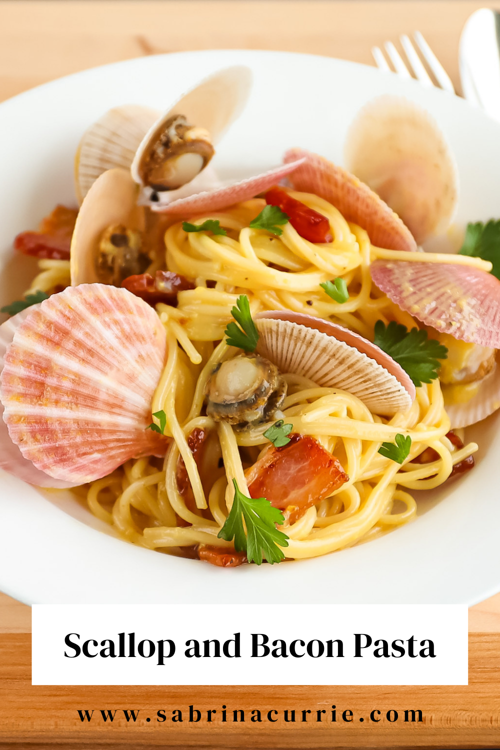 Scallop And Bacon Pasta - West Coast Kitchen Garden