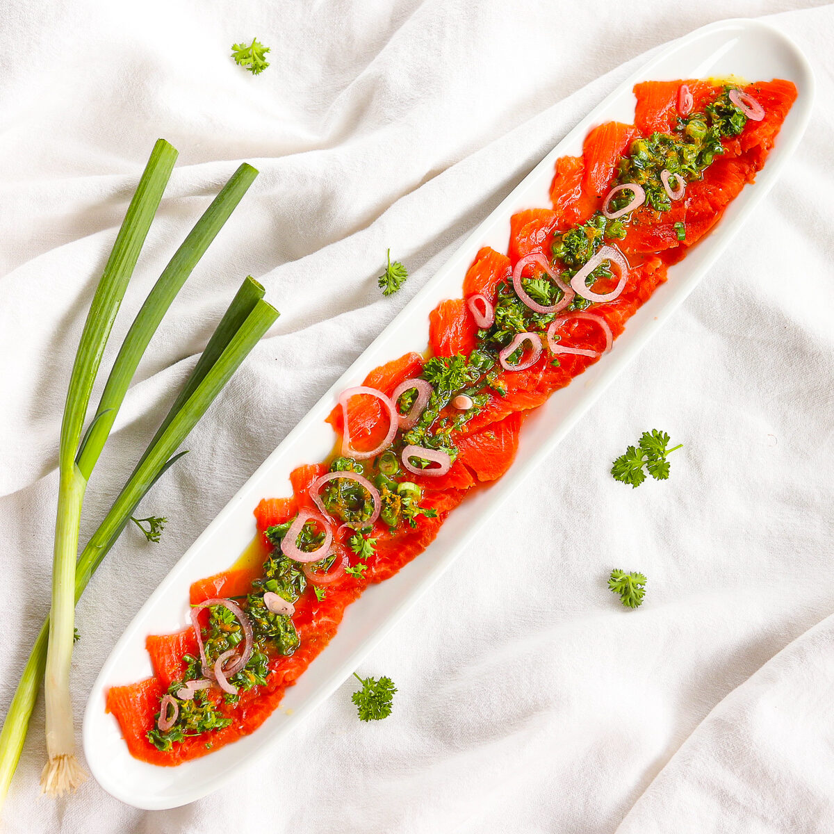 Salmon Crudo - West Coast Kitchen Garden