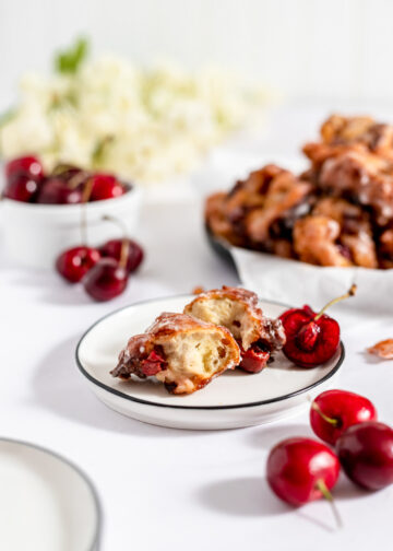 Easy Homemade Cherry Fritters - West Coast Kitchen Garden