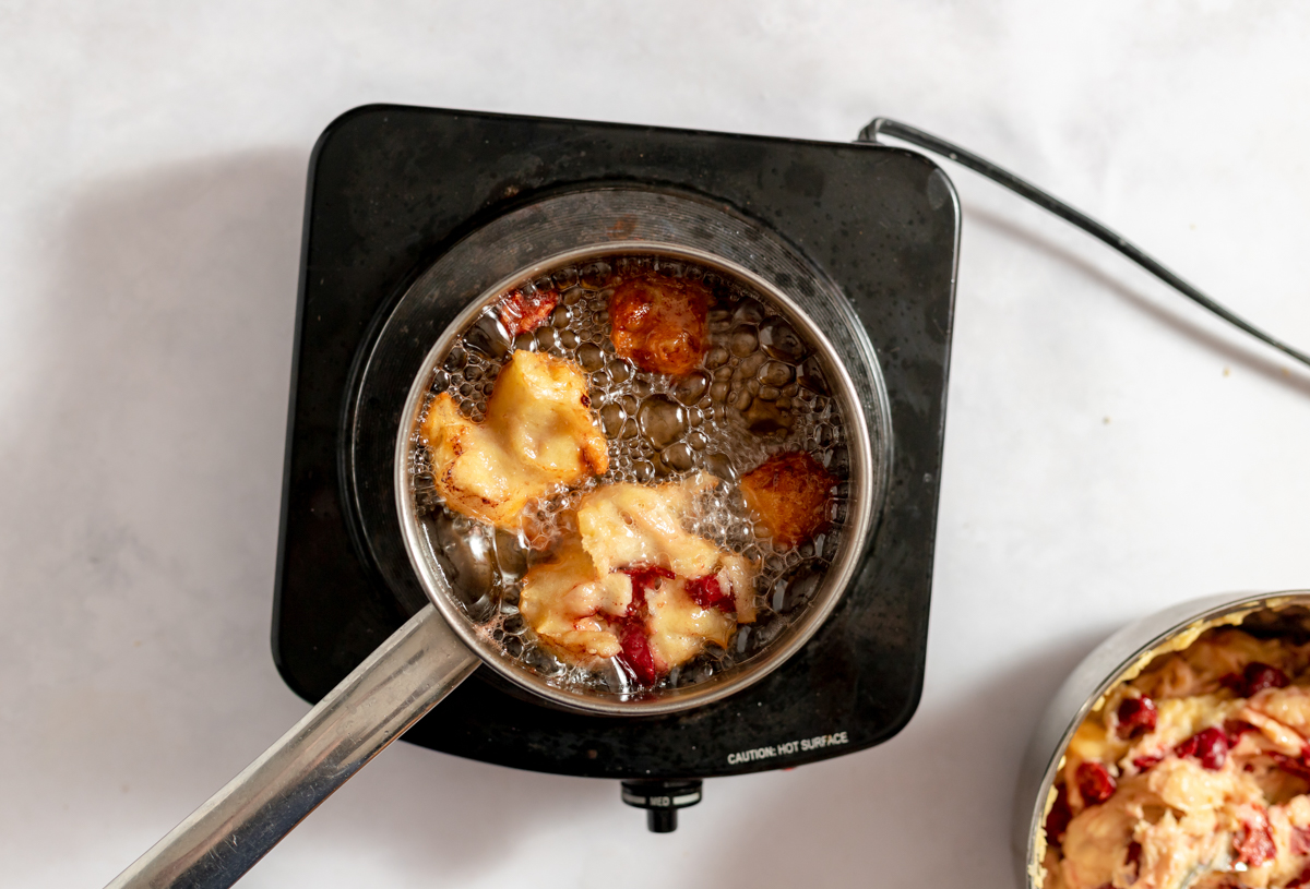 Easy Homemade Cherry Fritters - West Coast Kitchen Garden