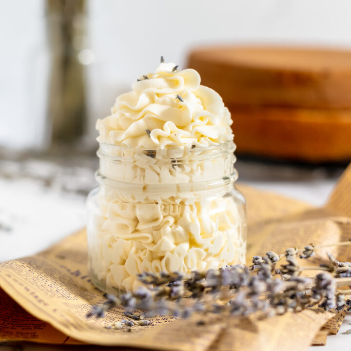 How To Make Easy Lavender Buttercream Frosting (Icing)