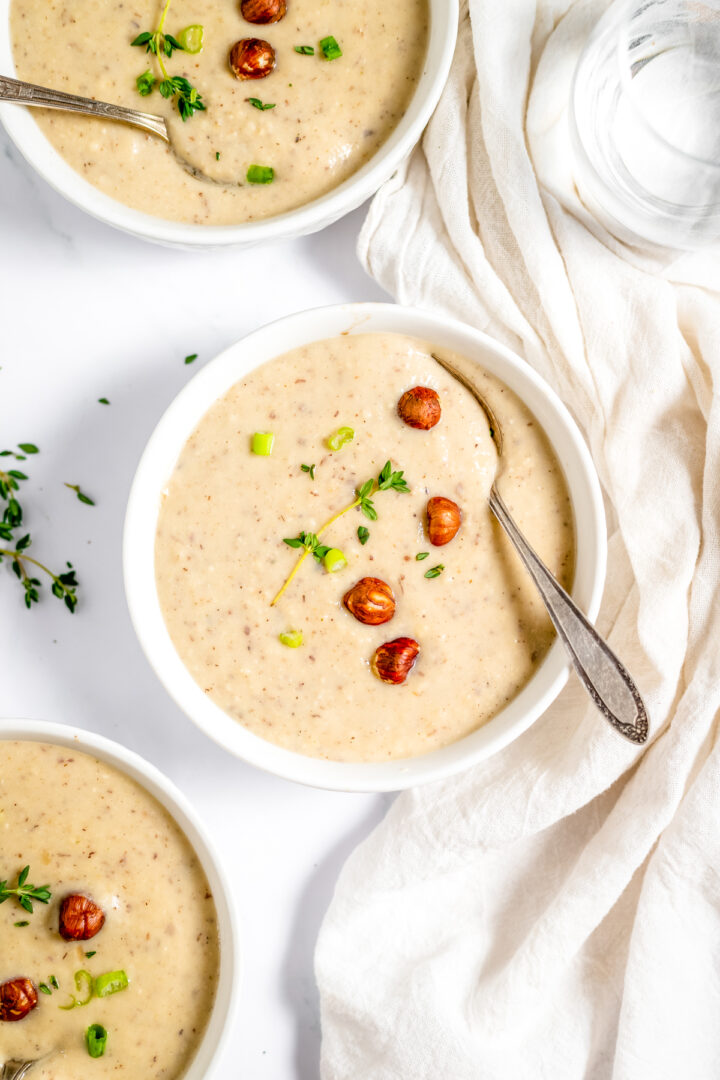 Creamy Hazelnut Soup - West Coast Kitchen Garden