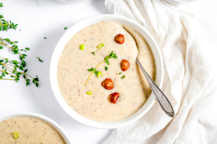 Creamy Hazelnut Soup - West Coast Kitchen Garden