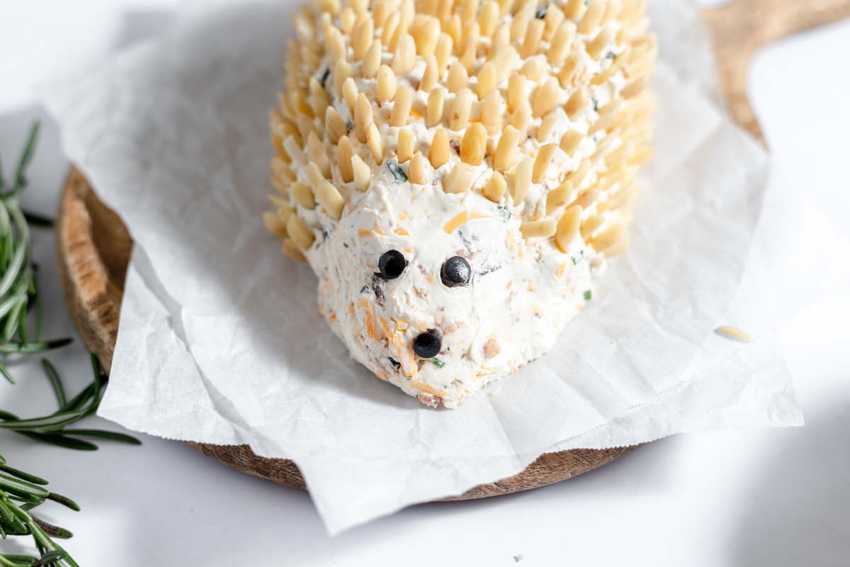 Hedgehog Cheeseball With Almonds (GF) - West Coast Kitchen Garden