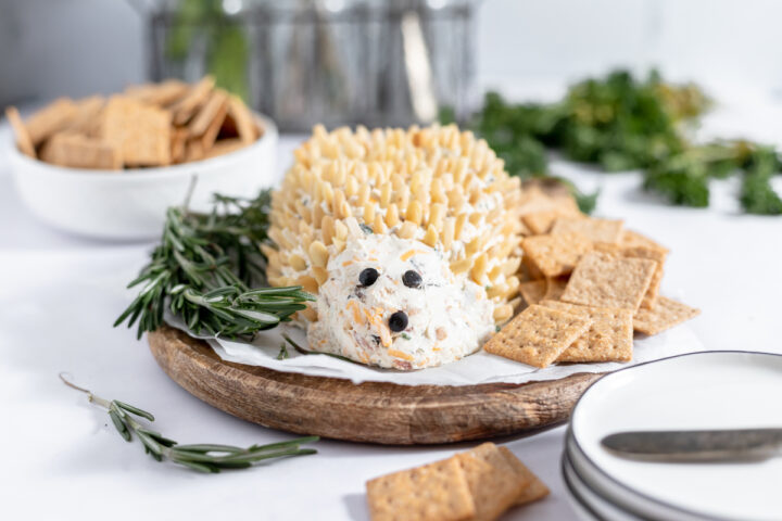 Hedgehog Cheeseball With Almonds (GF) - West Coast Kitchen Garden