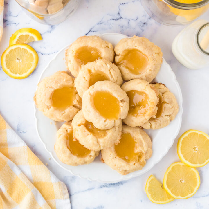 Best Lemon Curd Thumbprint Cookies (30 minute recipe) - West Coast ...