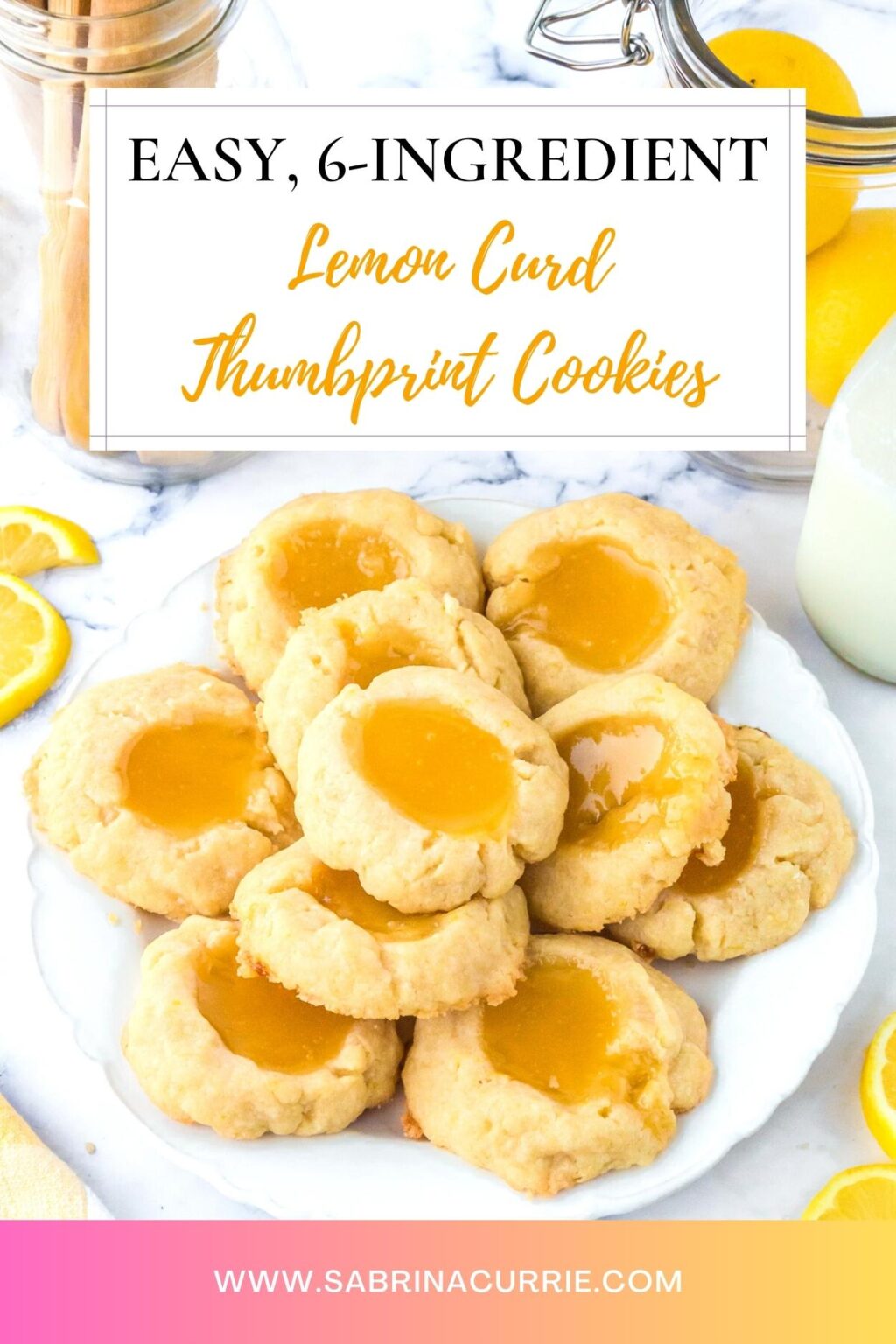 Best Lemon Curd Thumbprint Cookies (30 minute recipe) - West Coast ...