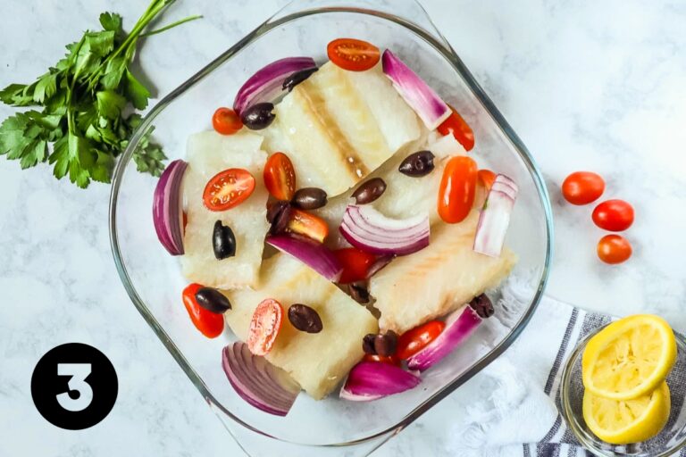 Easy Baked Greek Cod Recipe with Lemon and Garlic - West Coast Kitchen ...