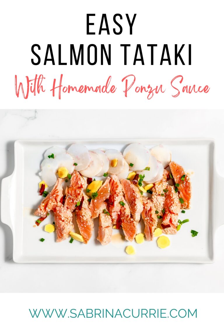 Easy Japanese Salmon Tataki With Homemade Ponzu Sauce - West Coast ...