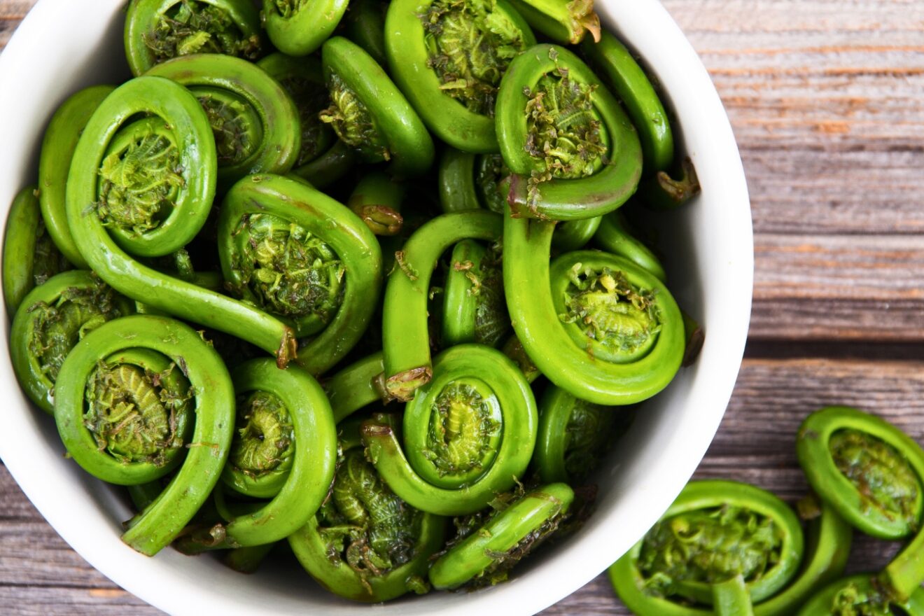 Easy Sautéed Fiddlehead Recipe With Garlic And Ginger - West Coast ...