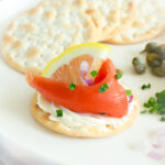 Smoked Salmon, Crackers And Cream Cheese Platter - West Coast Kitchen ...