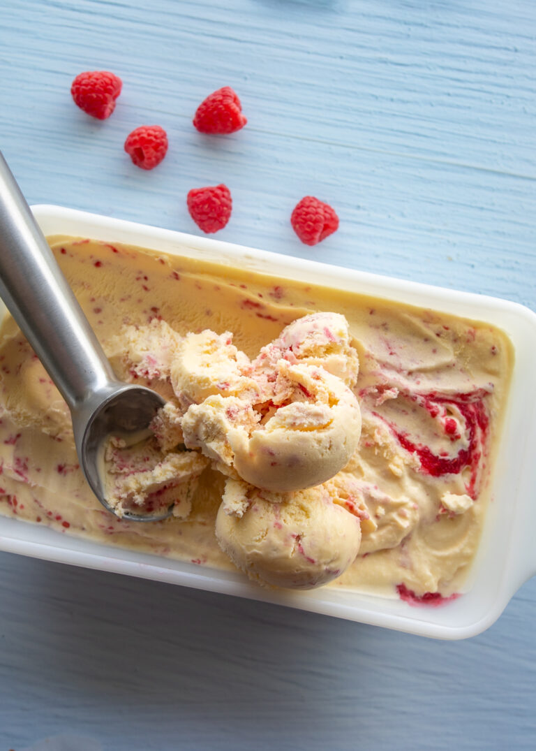 Easy Homemade Raspberry Ice Cream With Fresh Berries - West Coast ...