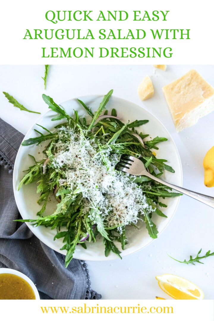 Quick And Easy Arugula Salad With Lemon Dressing - West Coast Kitchen ...