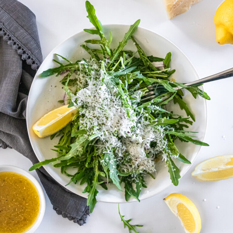 Quick And Easy Arugula Salad With Lemon Dressing - West Coast Kitchen ...
