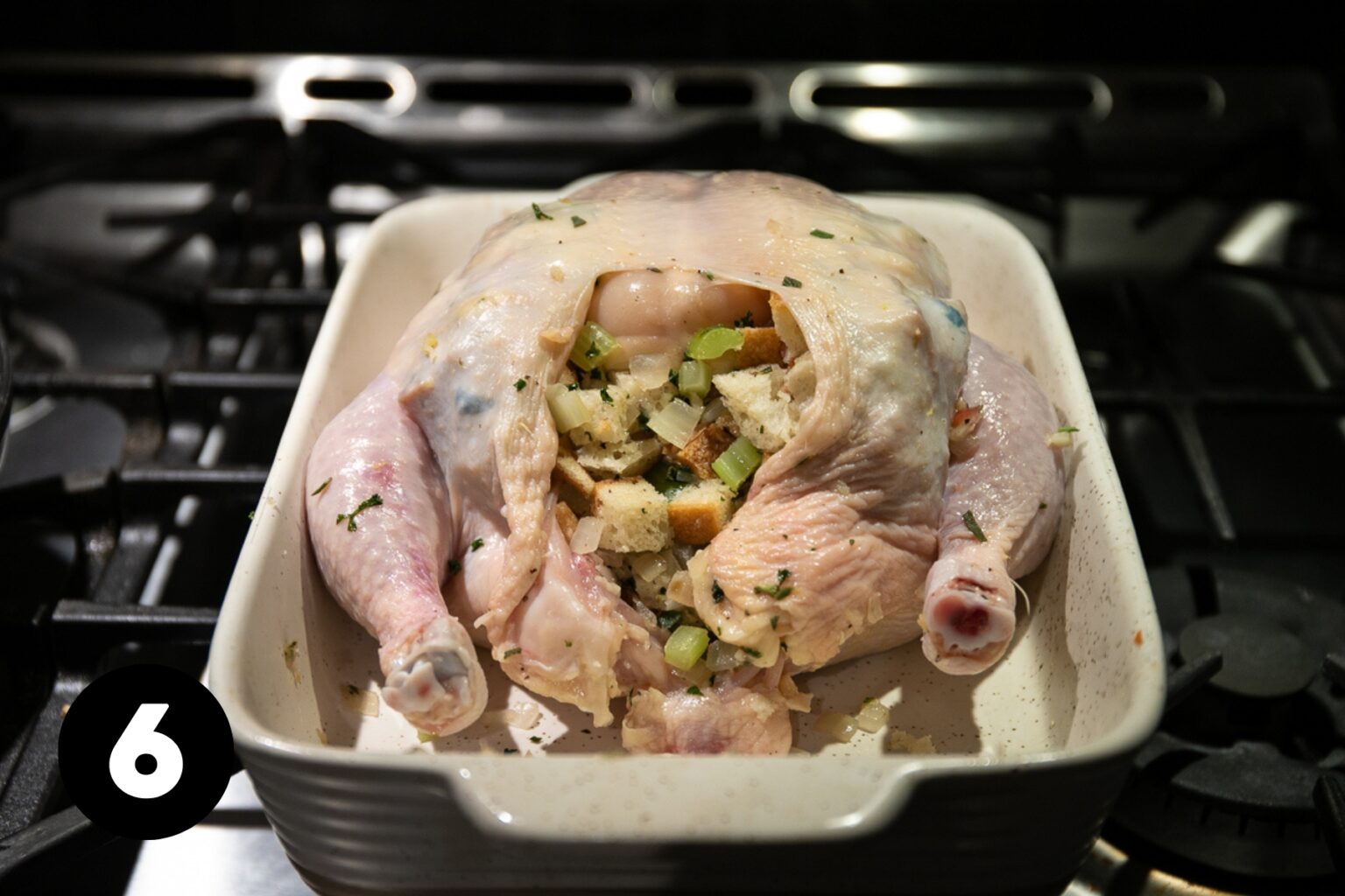 Stuffed Roast Chicken With Christmas Stuffing and Gravy - West Coast ...